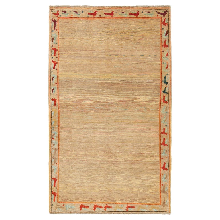 Ararat Rugs the Yellow-Brown Color Rug, Modern Desert Sand Carpet ...