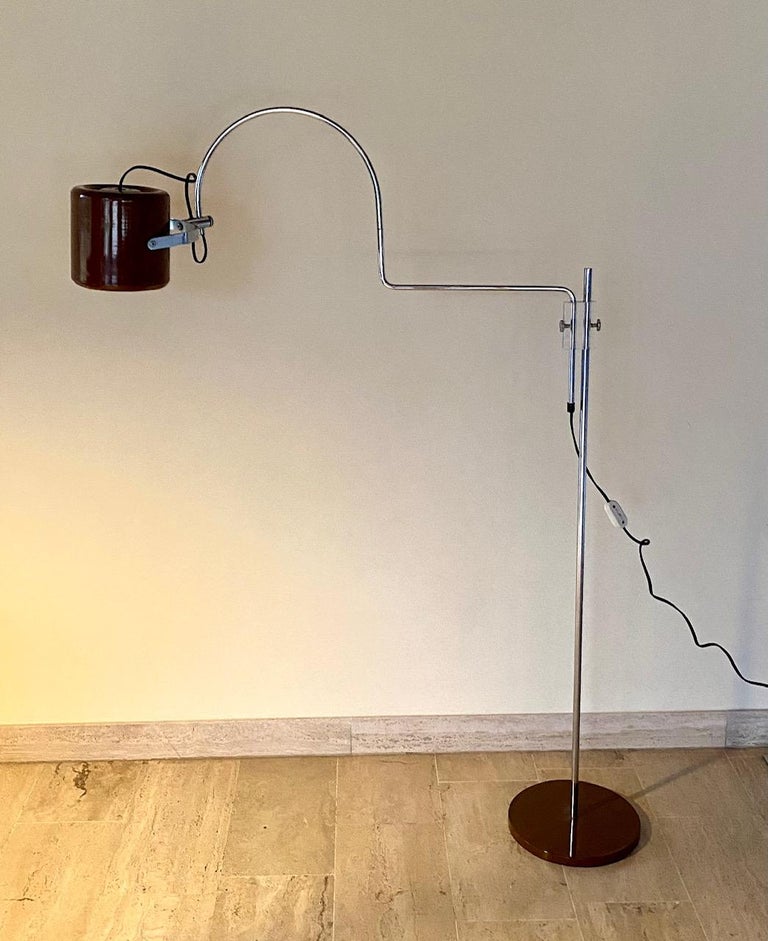 Arc Articulated Lamp by J.J. Hoogervorst Anvia, 1960s For Sale at 1stDibs