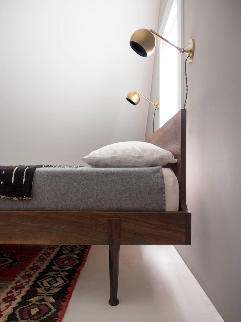 Arc Bed by Tretiak Works, Contemporary Handmade Walnut Queen Bed For ...