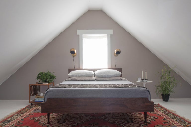 Arc Bed by Tretiak Works, Contemporary Handmade Walnut Queen Bed For ...
