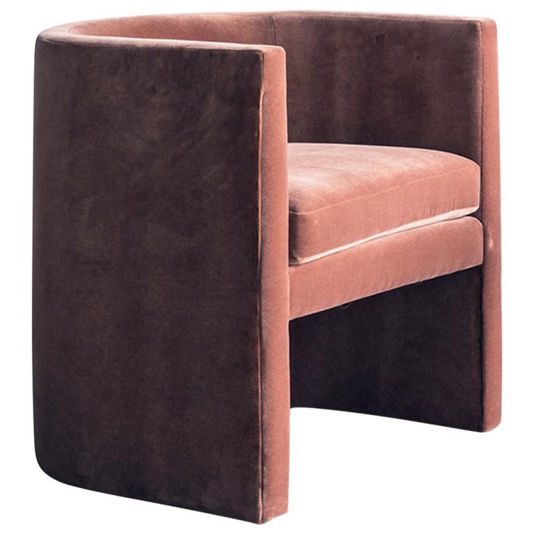 Arc Chair in Sienna Velvet with Hardwood Frame by TRNK For Sale at 1stDibs