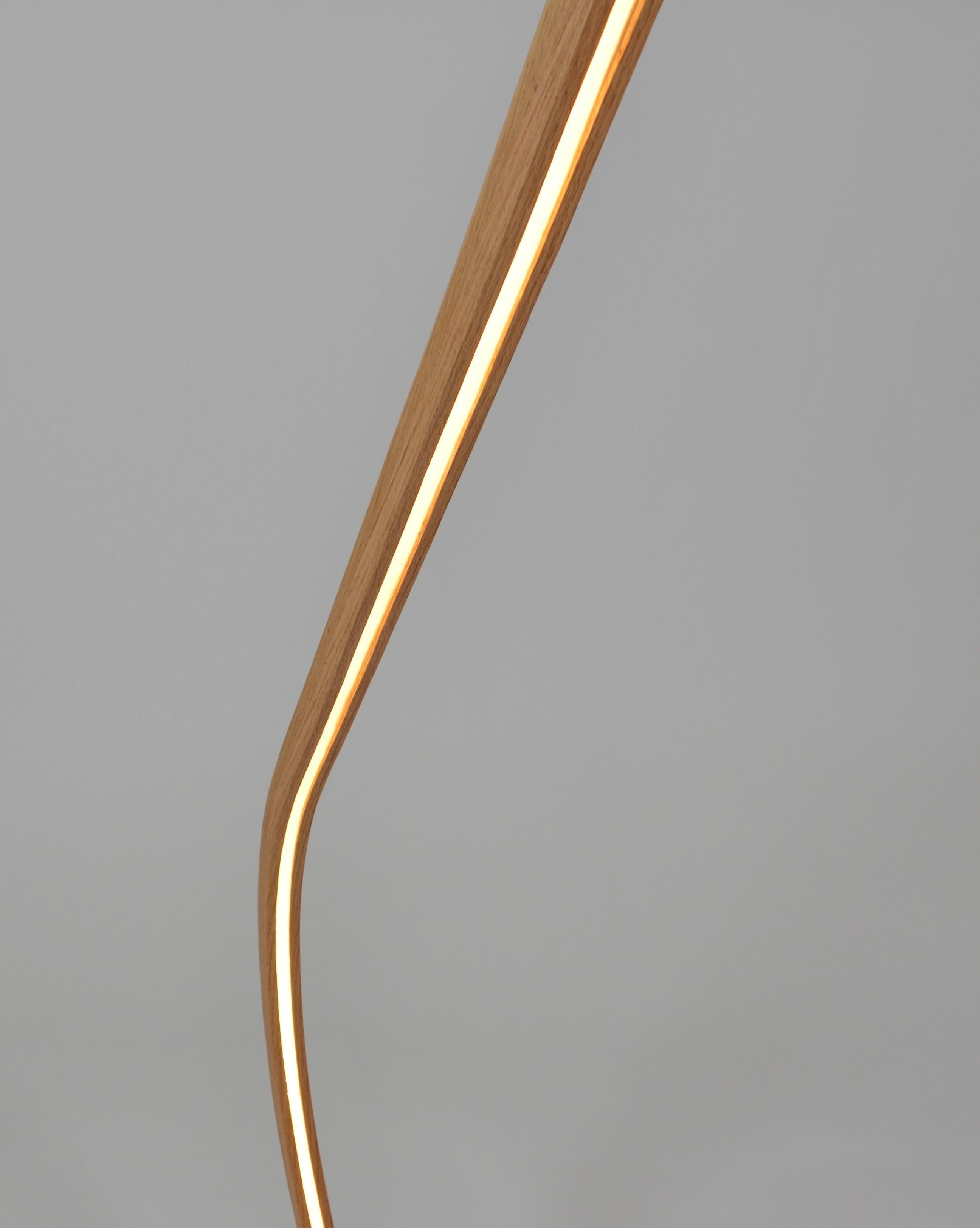 ARC, Curved Wooden LED Floor Lamp For Sale at 1stDibs | curved wood ...