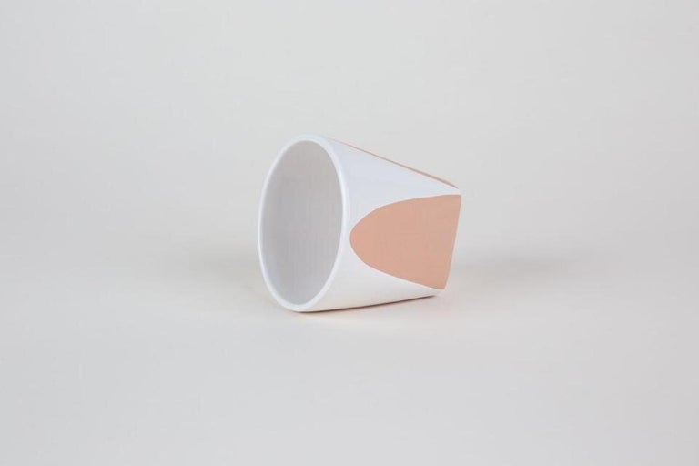 Arc Modern Ceramic Tableware Set Pink and Grey Cups and Bowl For Sale ...
