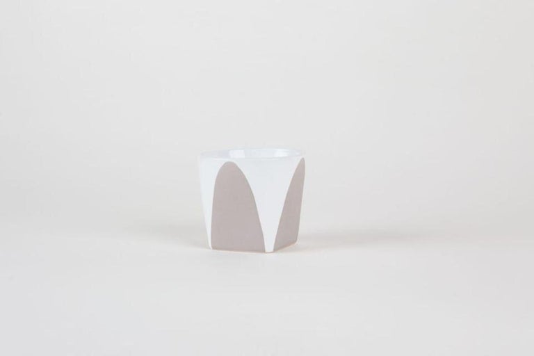 Arc Modern Ceramic Tableware Set Pink and Grey Cups and Bowl For Sale ...