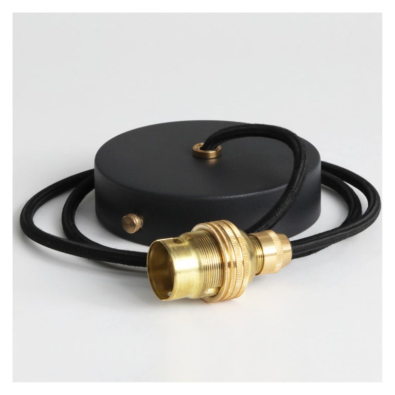 ARC Plug in Modern Wall Light in Black and Brushed Brass Made in ...