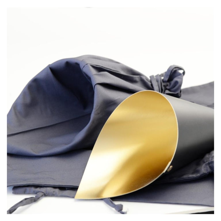 ARC Plug in Modern Wall Light in Black and Brushed Brass Made in ...