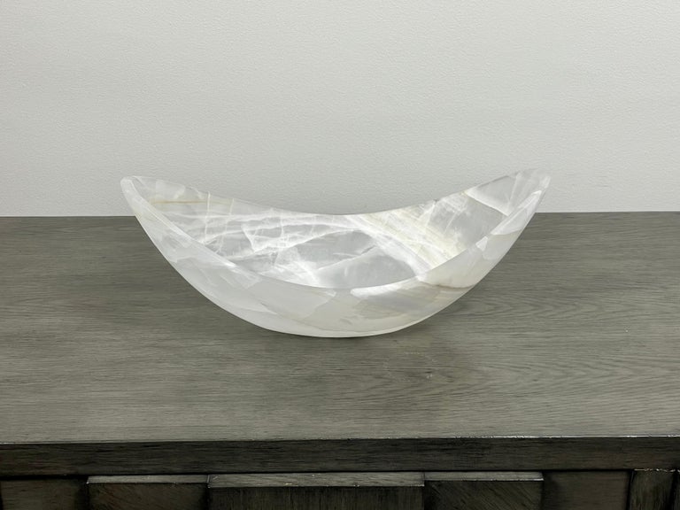 Arc Shaped Onyx Bowl For Sale at 1stDibs