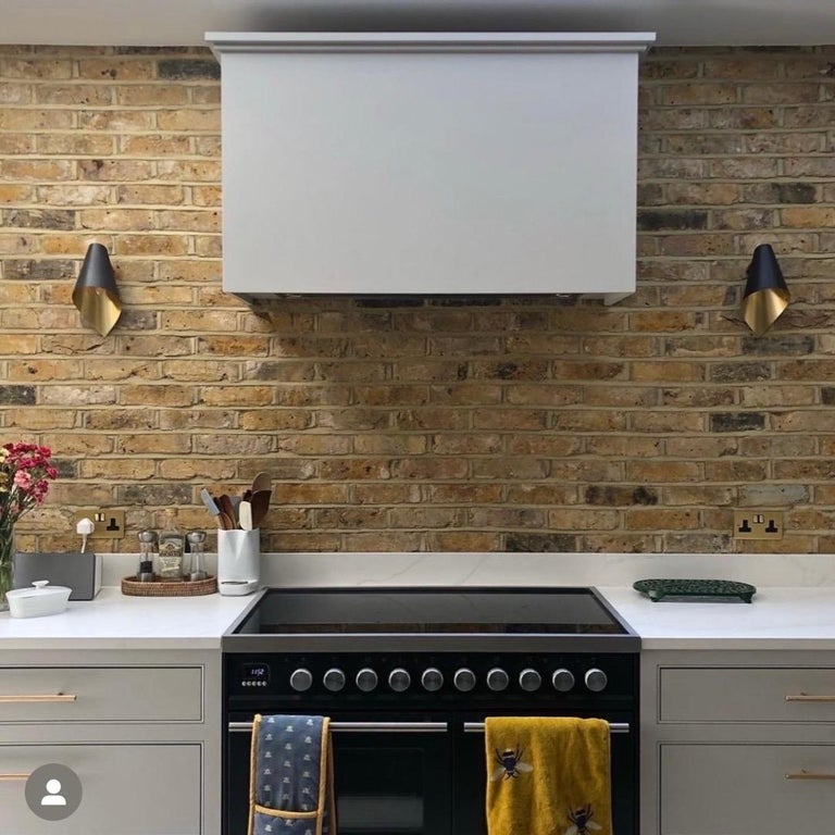 ARC MAXI Asymmetric Wall Light in Black and Brushed Brass Made in ...