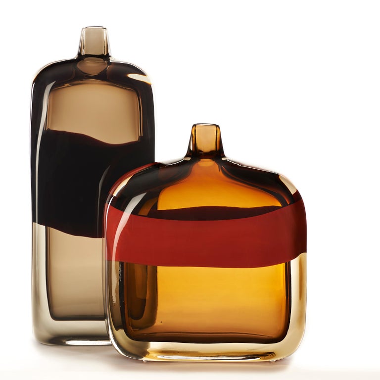 Arcade Murano Art Glass Vase "Paris" Design by Ivan Baj at 1stDibs