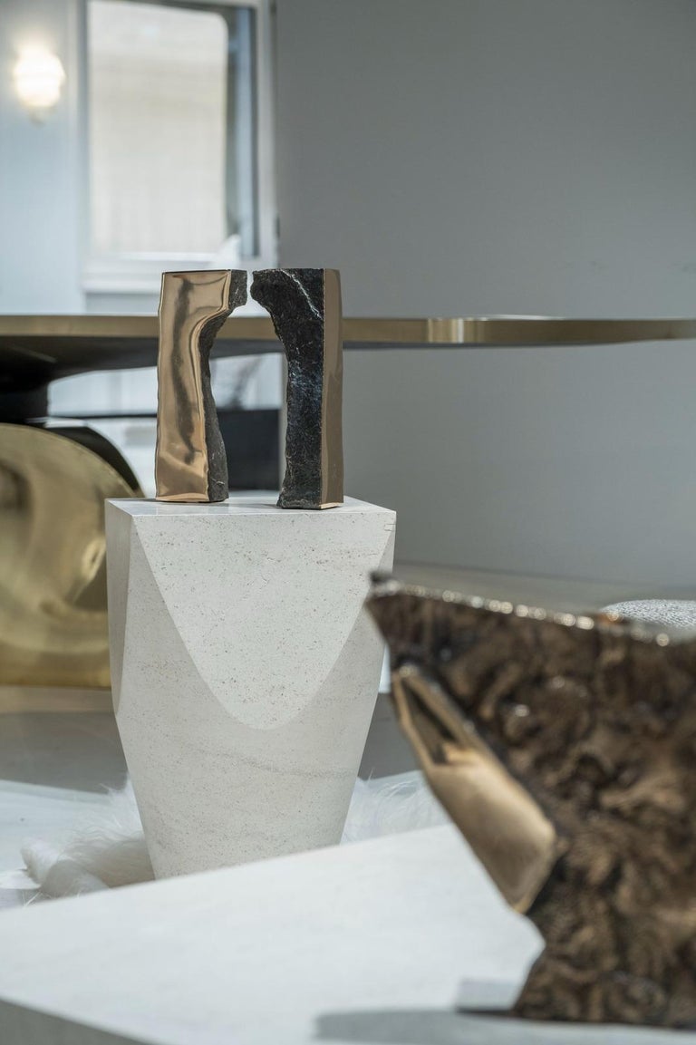 Arch Buffon Marble Side Table by Frédéric Saulou For Sale at 1stDibs