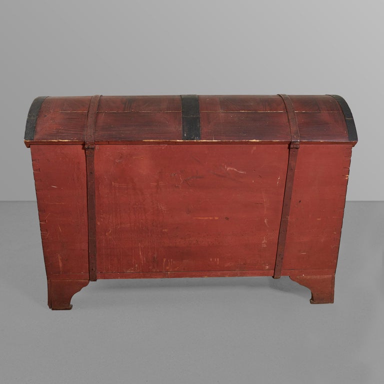 Arch Top Immigrant Trunk For Sale at 1stDibs