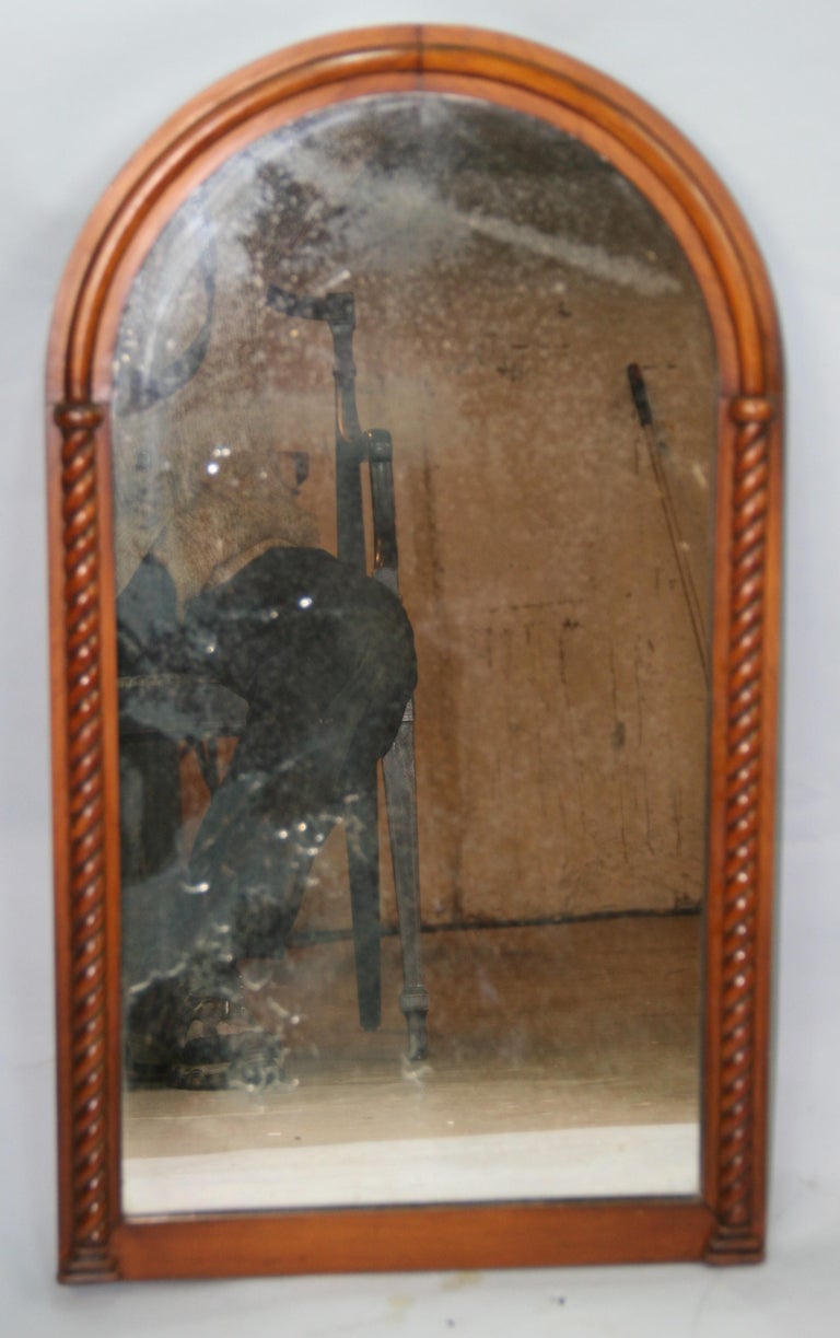 Arch Top Spiral Column Mirror For Sale at 1stDibs