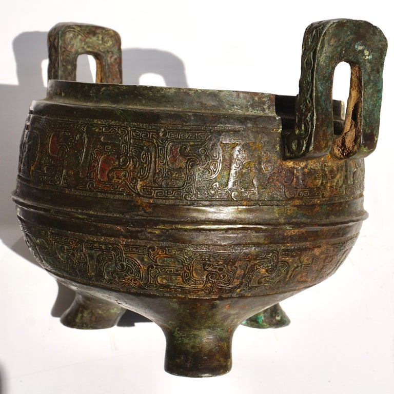 Archaic Bronze Ding Warring States Period For Sale at 1stDibs