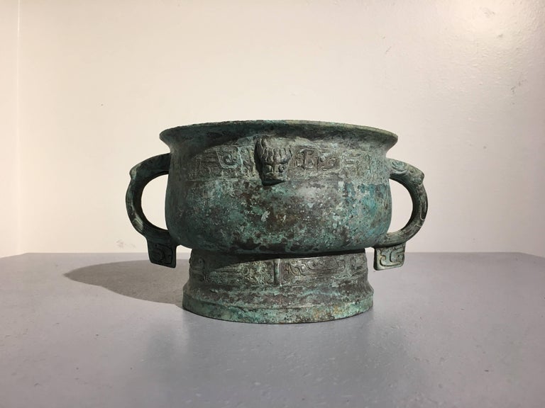 Archaic Chinese Early Western Zhou Bronze Ritual Vessel, Gui, 11th ...