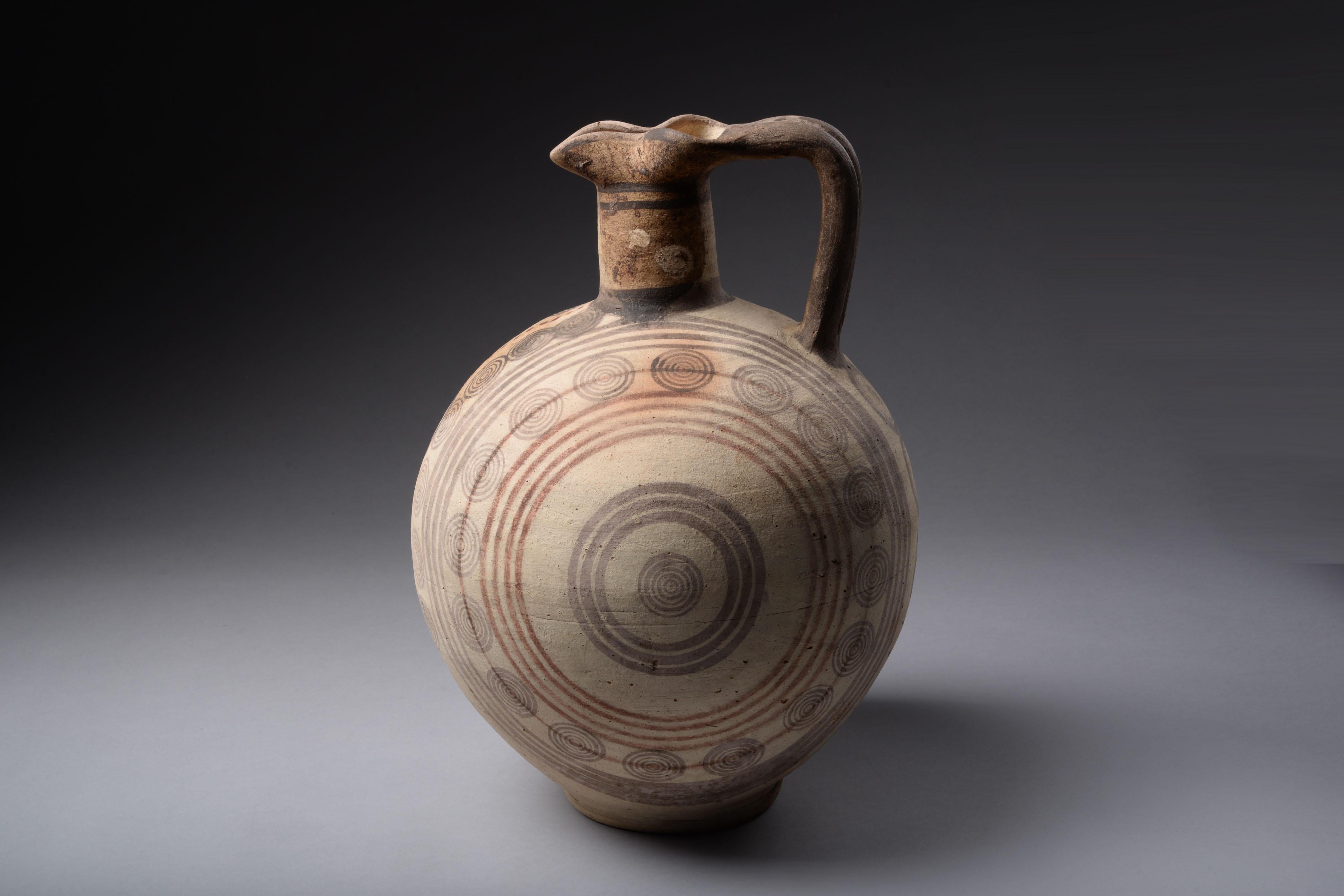 Archaic Cypriot Bichrome Ware Jug For Sale at 1stDibs