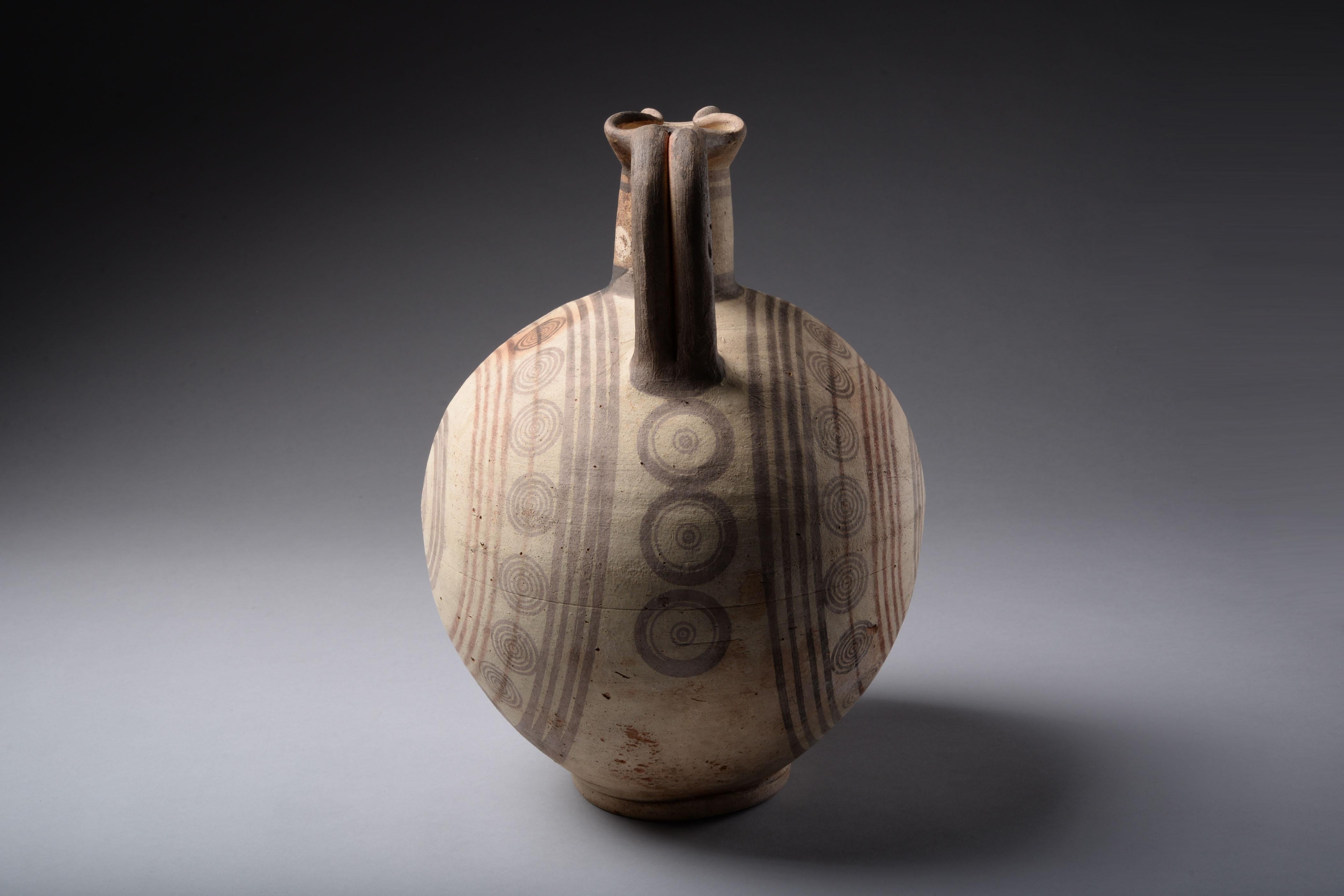 Archaic Cypriot Bichrome Ware Jug For Sale at 1stDibs