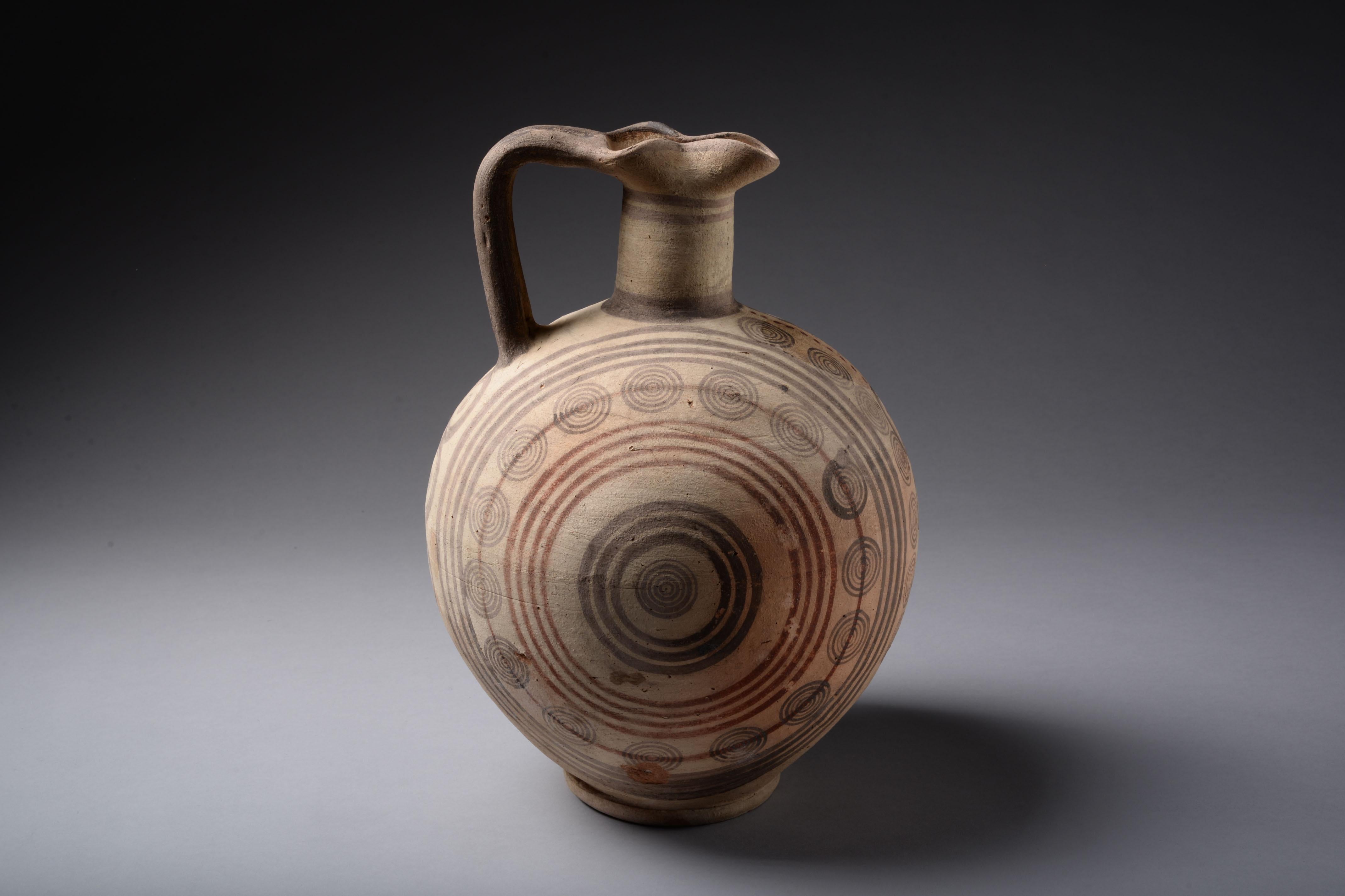 Archaic Cypriot Bichrome Ware Jug For Sale at 1stDibs
