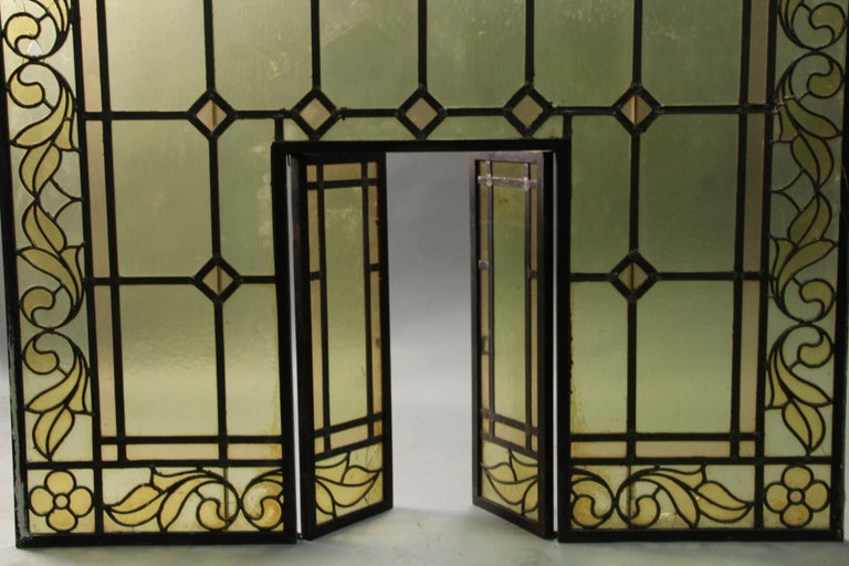 Arched 1920s Window with Moving Inside Panel at 1stDibs