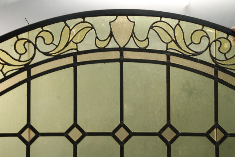 Arched 1920s Window with Moving Inside Panel at 1stDibs
