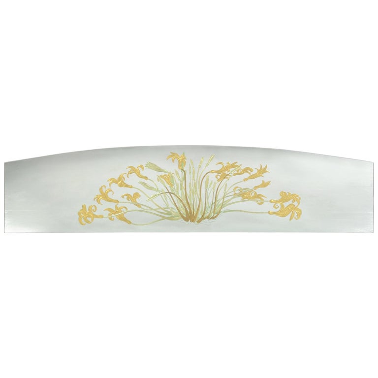 Arched Eglomise Sculpted Mirror Hand-Crafted in Chicago for Lake Front ...