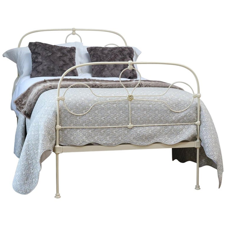 Arched Small Double Bed in Cream at 1stDibs