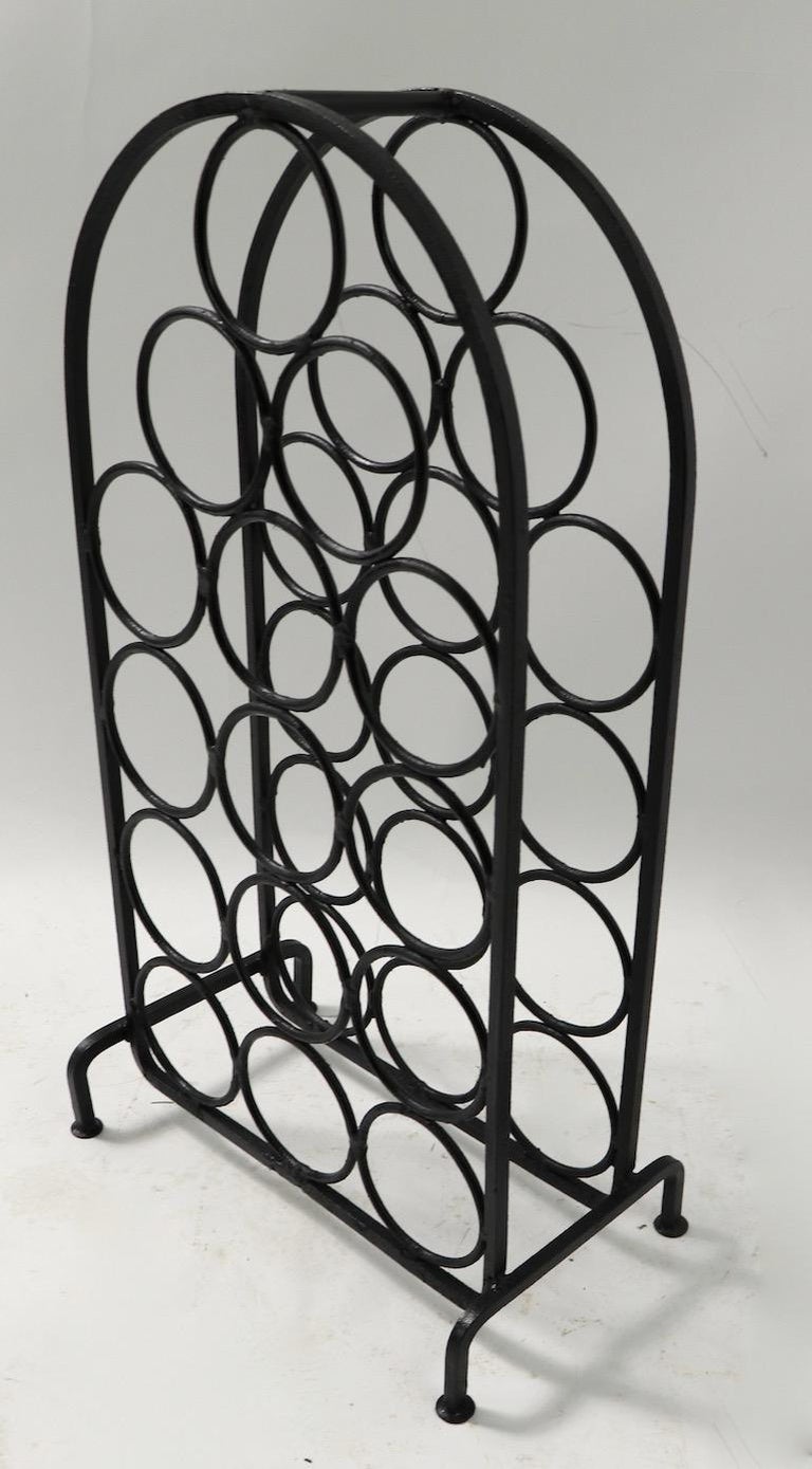 Arched Top Wrought Iron Wine Rack after Umanoff For Sale at 1stDibs