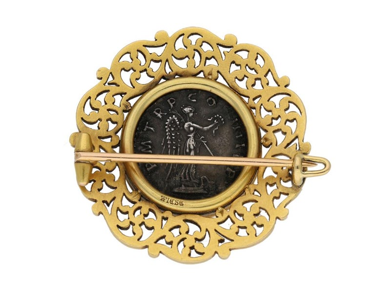 Archeological Revival Roman Coin Brooch by Wiese, circa 1890 For Sale ...