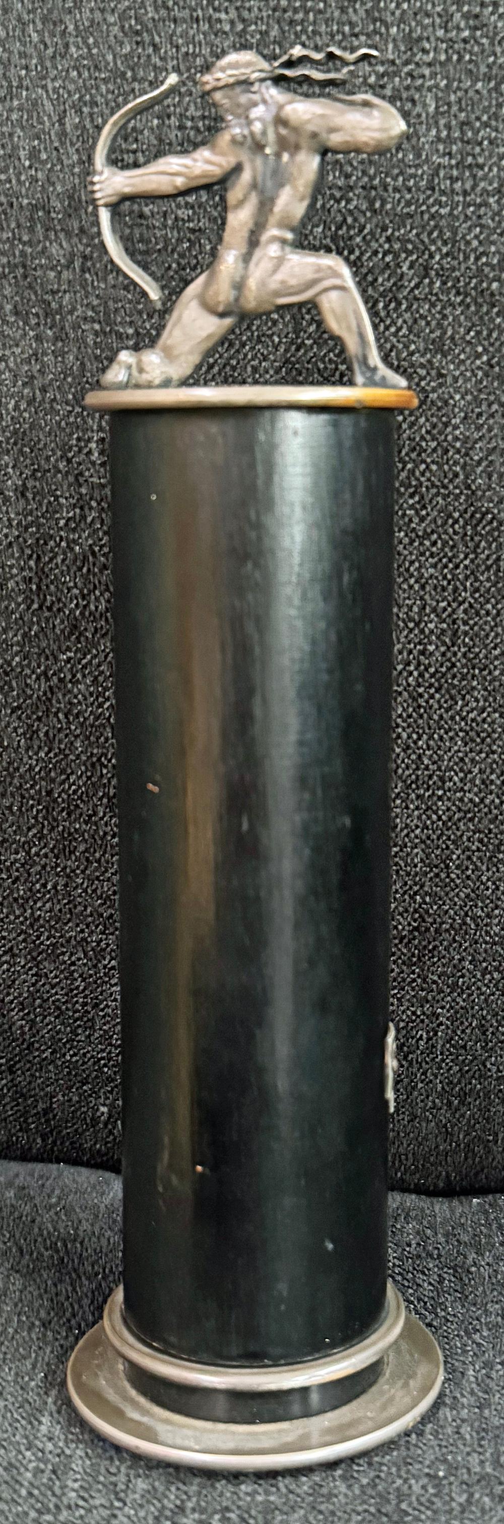 "Archer Loosing his Arrow", 1946 Archery Trophy with Male Nude, Swedish ...