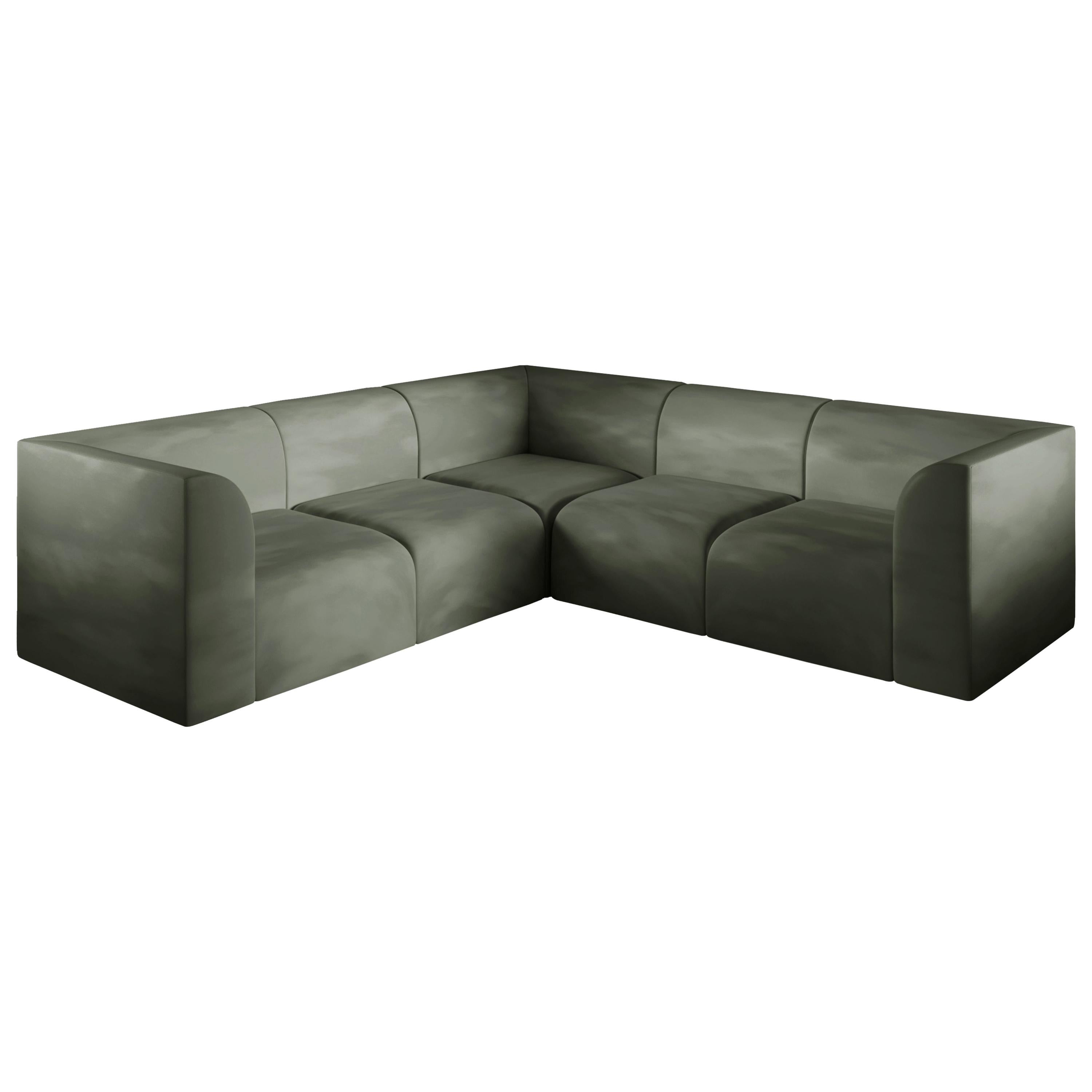 Archi L Shape Contemporary Sofa in Fabric For Sale at 1stDibs ...
