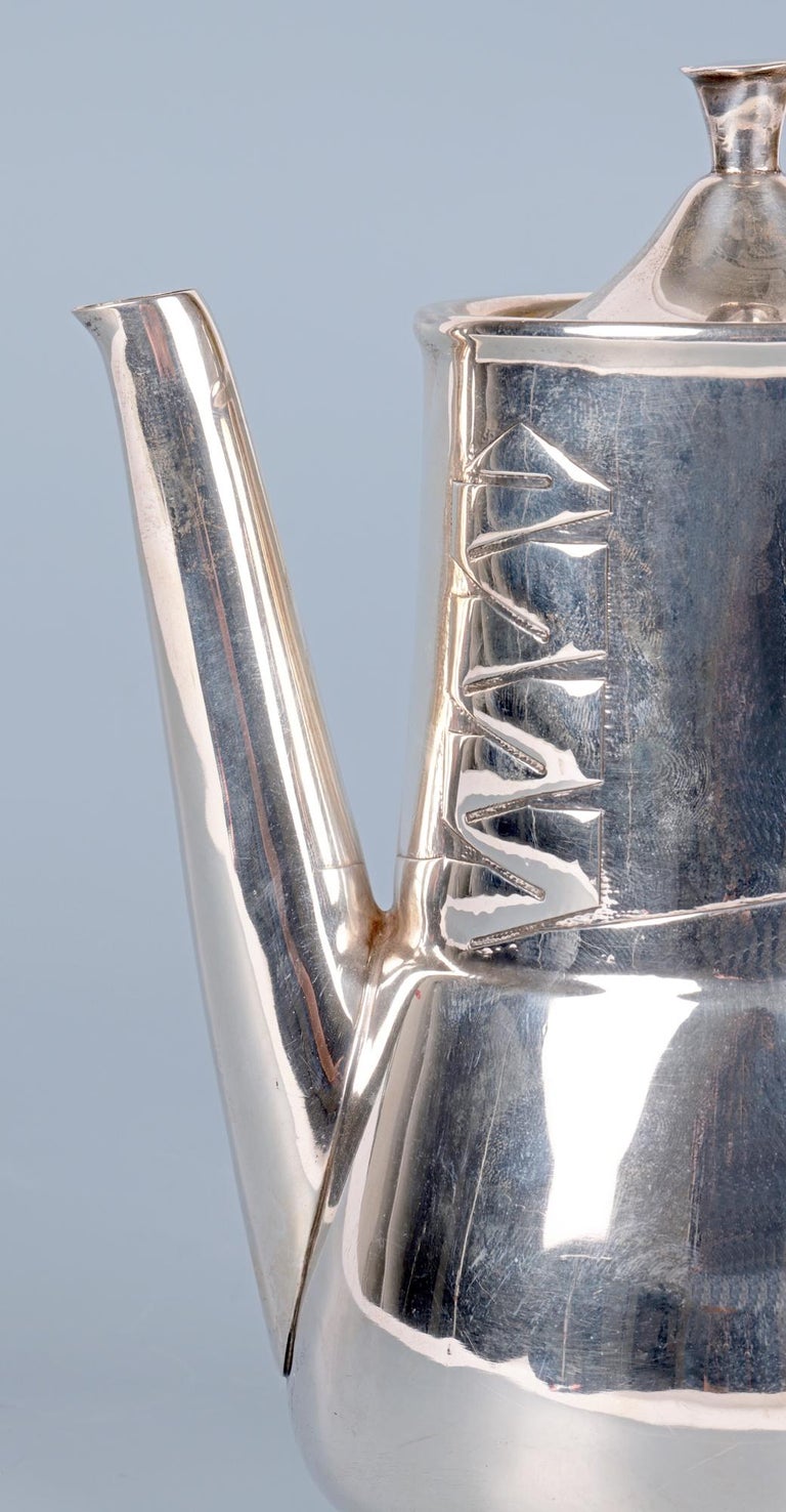 Archibald Knox Liberty and Co Silver Art Nouveau Silver Teapot For Sale ...