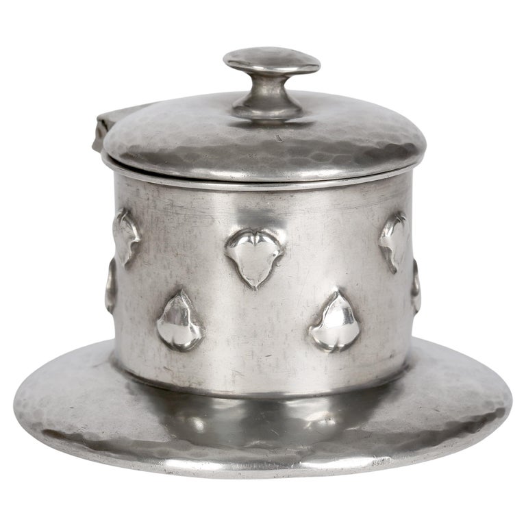 Archibald Knox Tudric Pewter Inkwell For Liberty and Co For Sale at 1stDibs