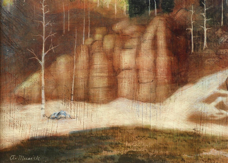 Archie Musick - 11 Mile Canyon Colorado, American Modernist Tempera ...