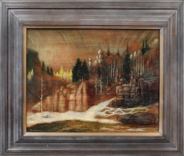 Archie Musick - 11 Mile Canyon Colorado, American Modernist Tempera ...