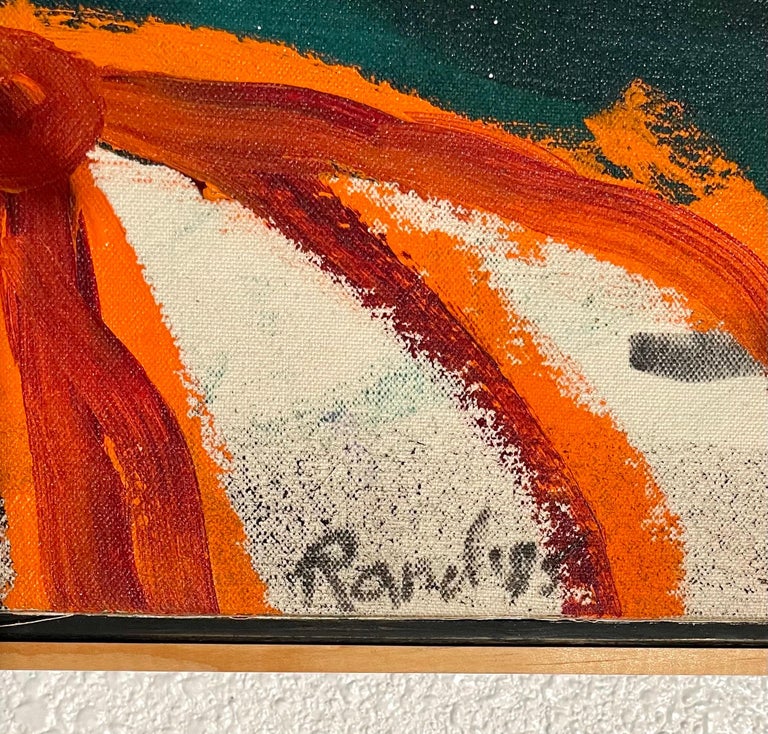 Archie Rand - Large Archie Rand Abstract Expressionist Cartoon Oil ...