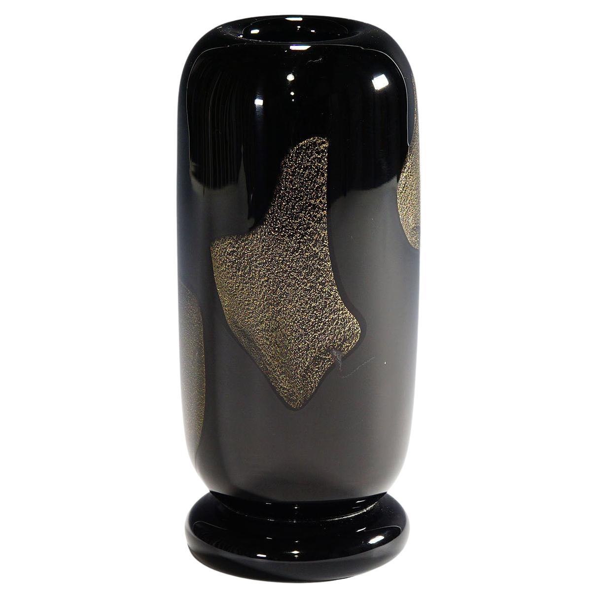 Archimede Seguso Art Glass Vase 'Intarsi Oro' Murano, 1951 at 1stDibs