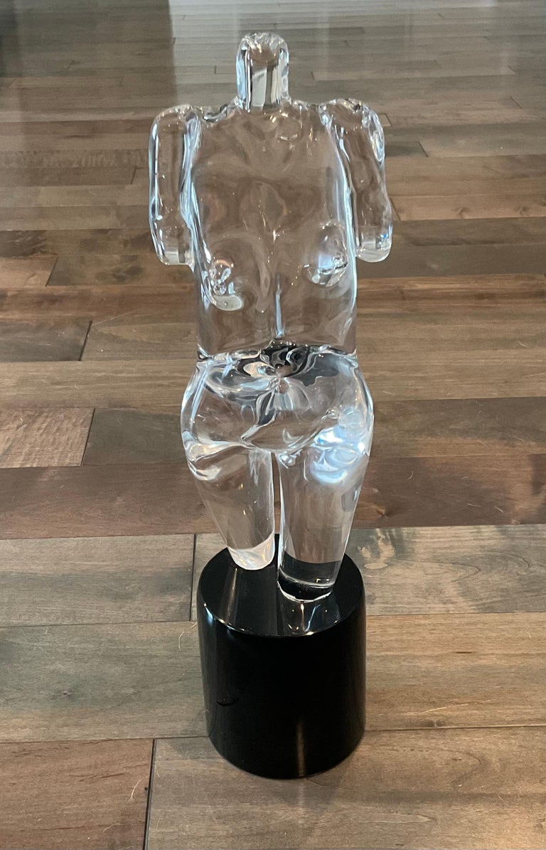 Archimede Seguso Artist Signed Murano Art Glass Nude Female Sculpture 5432