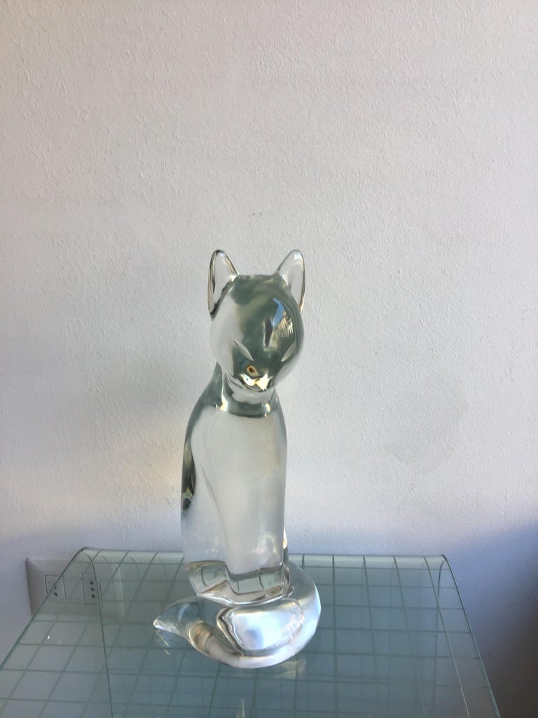 Archimede Seguso Cat Murano Glass, 1960, Italy at 1stDibs