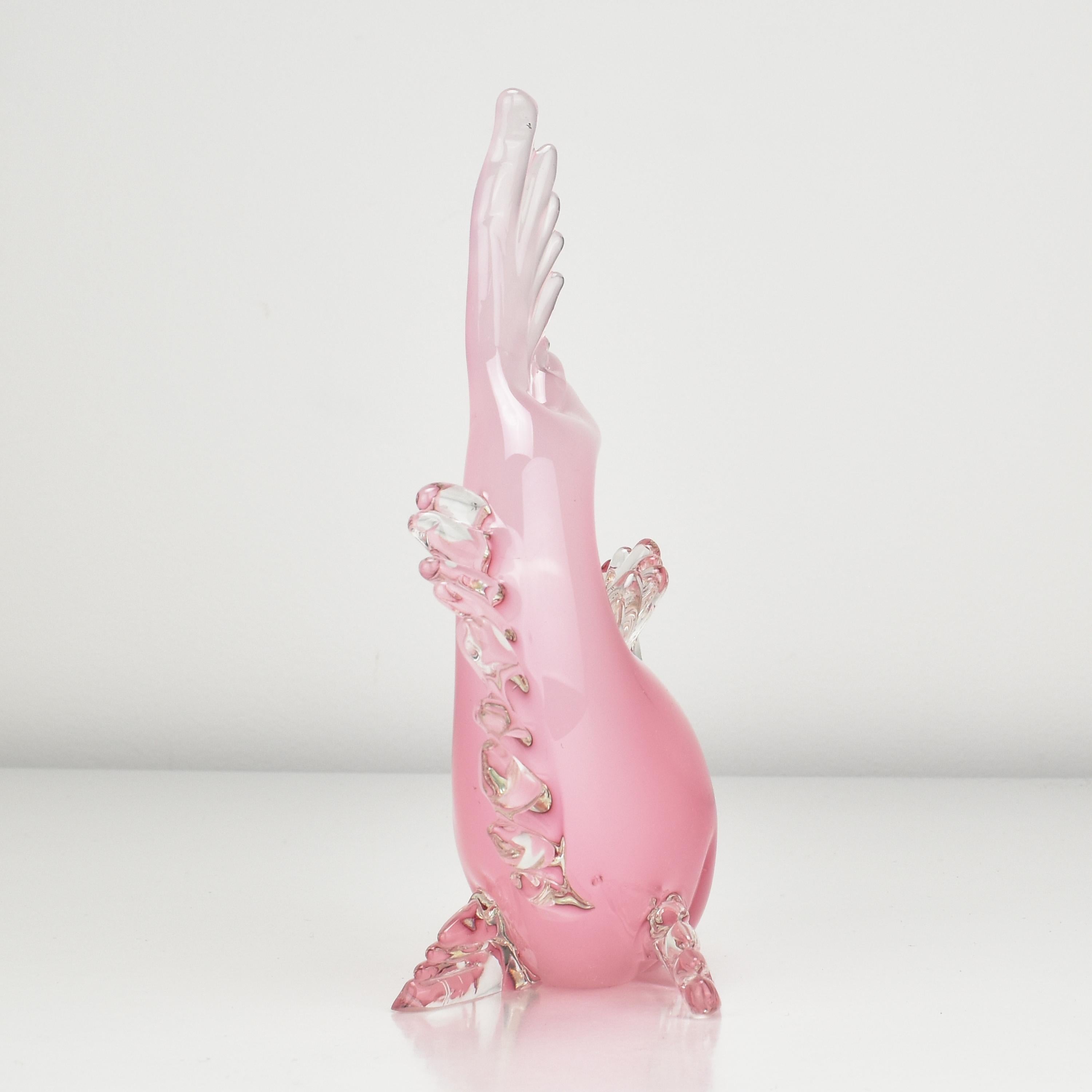 Archimede Seguso Fish Figurine Sculpture Pink Alabastro Murano Studio ...