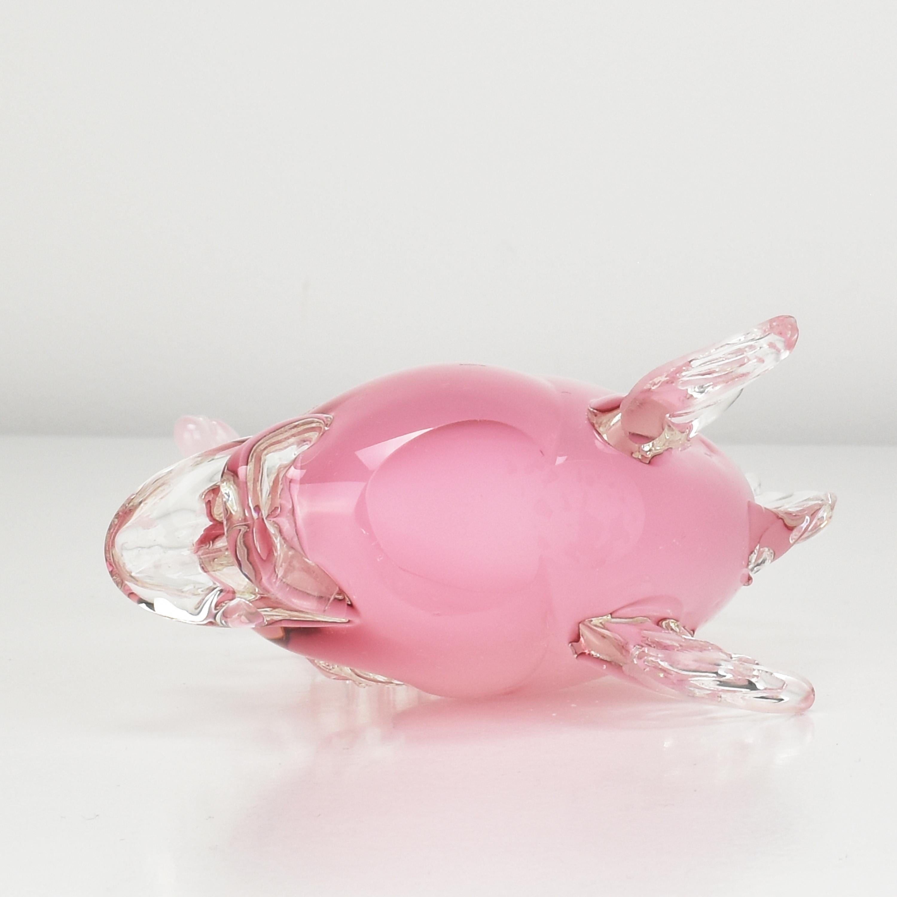 Archimede Seguso Fish Figurine Sculpture Pink Alabastro Murano Studio ...