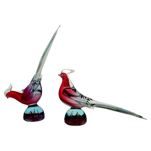 Murano 'Pheasant' by Archimedes Seguso 1950s Glass Sculpture/Figurine ...