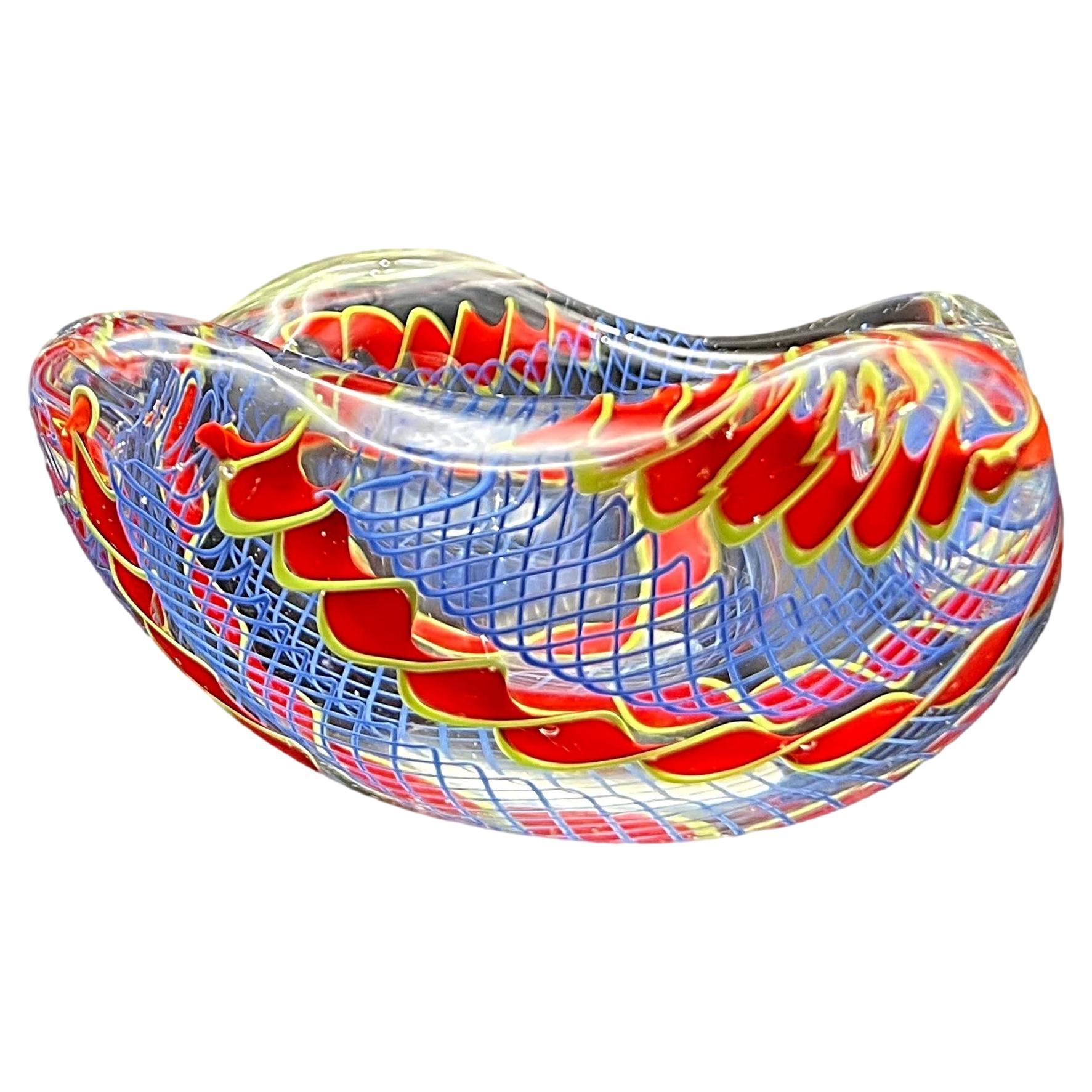 Archimede Seguso Murano Glass Pink Opaline Cornucopia circa 1950 For ...