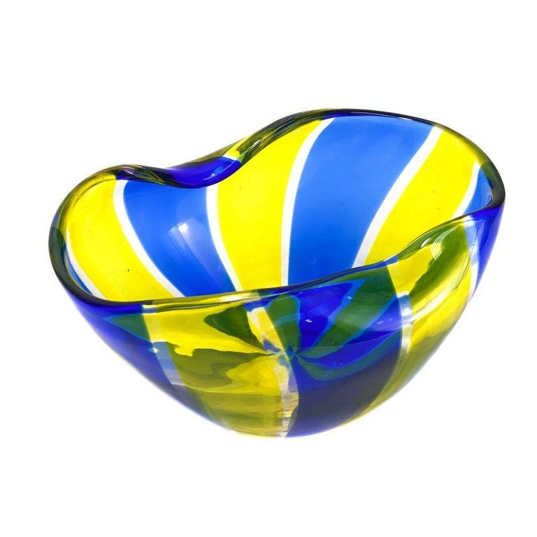Archimede Seguso Murano for Tiffany and Co. Art Glass Bowl, Signed For ...