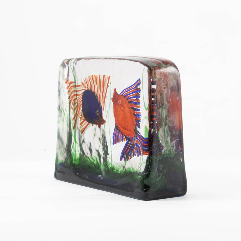 Archimede Seguso Murano Glass Aquarium, C. 1950 For Sale at 1stDibs