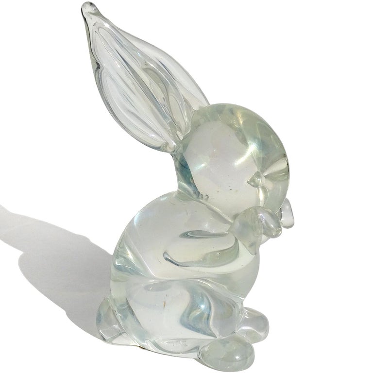 Murano Glass Rabbit Figurines - Glass Designs