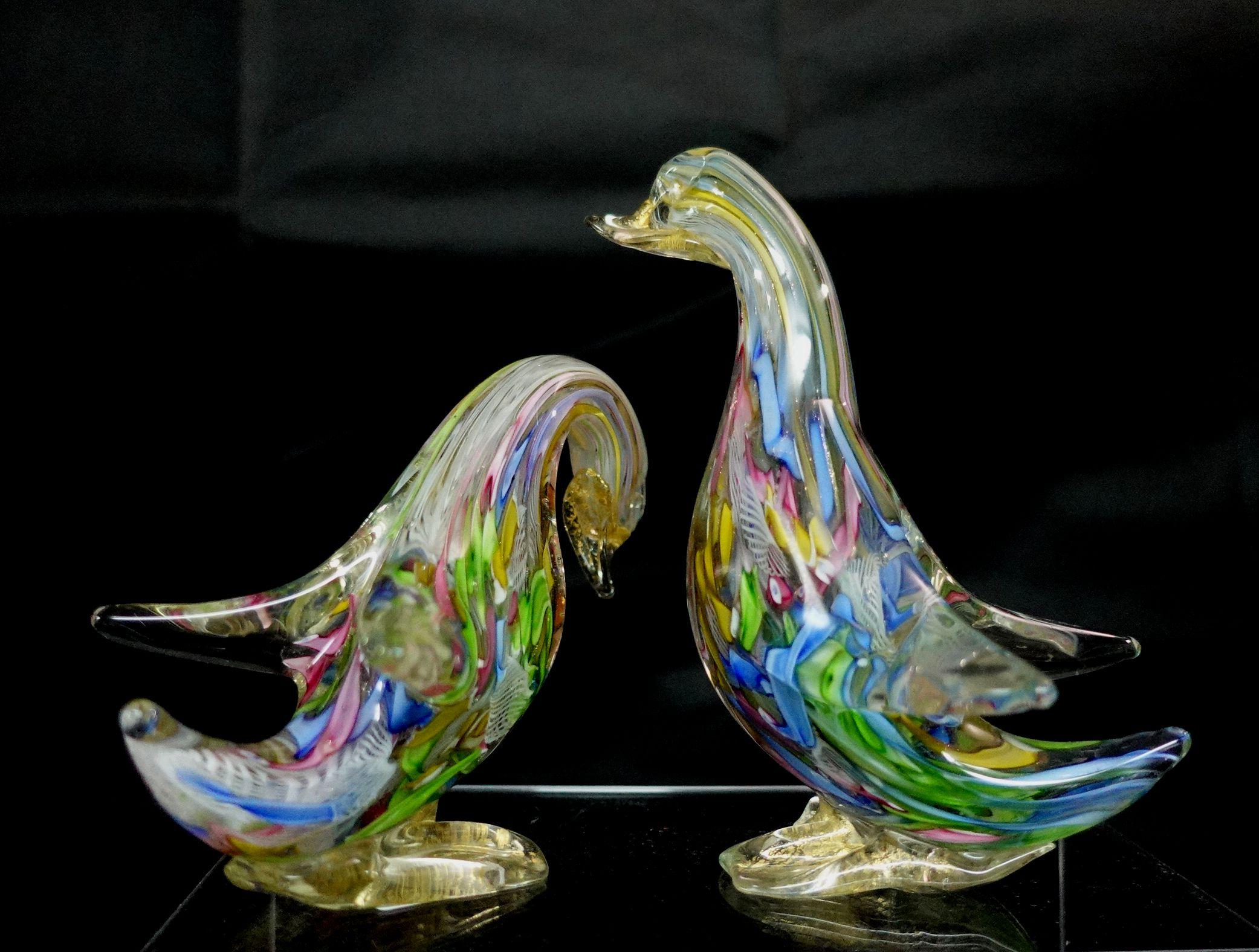 Archimede Seguso Murano Multi-colored Italian Art Glass Docks, #R00006 ...