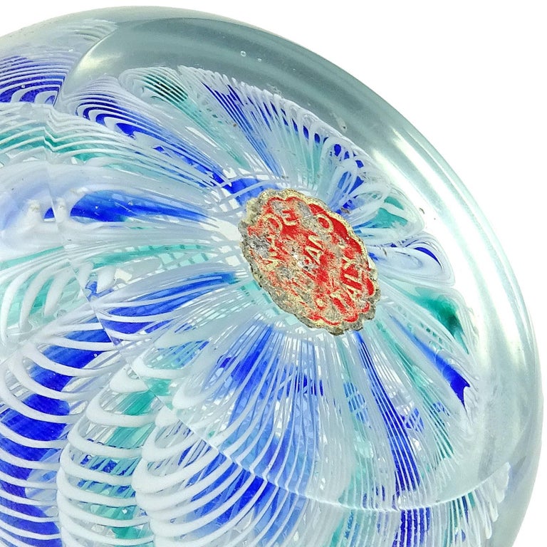 Archimede Seguso Murano Zanfirico Twist Ribbons Italian Art Glass ...