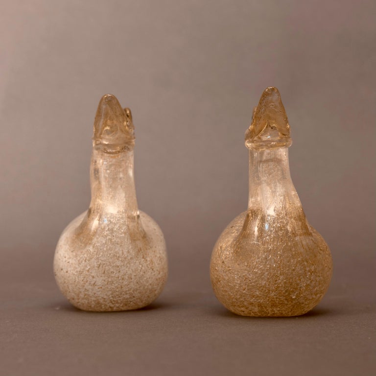 Archimede Seguso Pair of Modern Murano Glass Sculptures For Sale at 1stDibs
