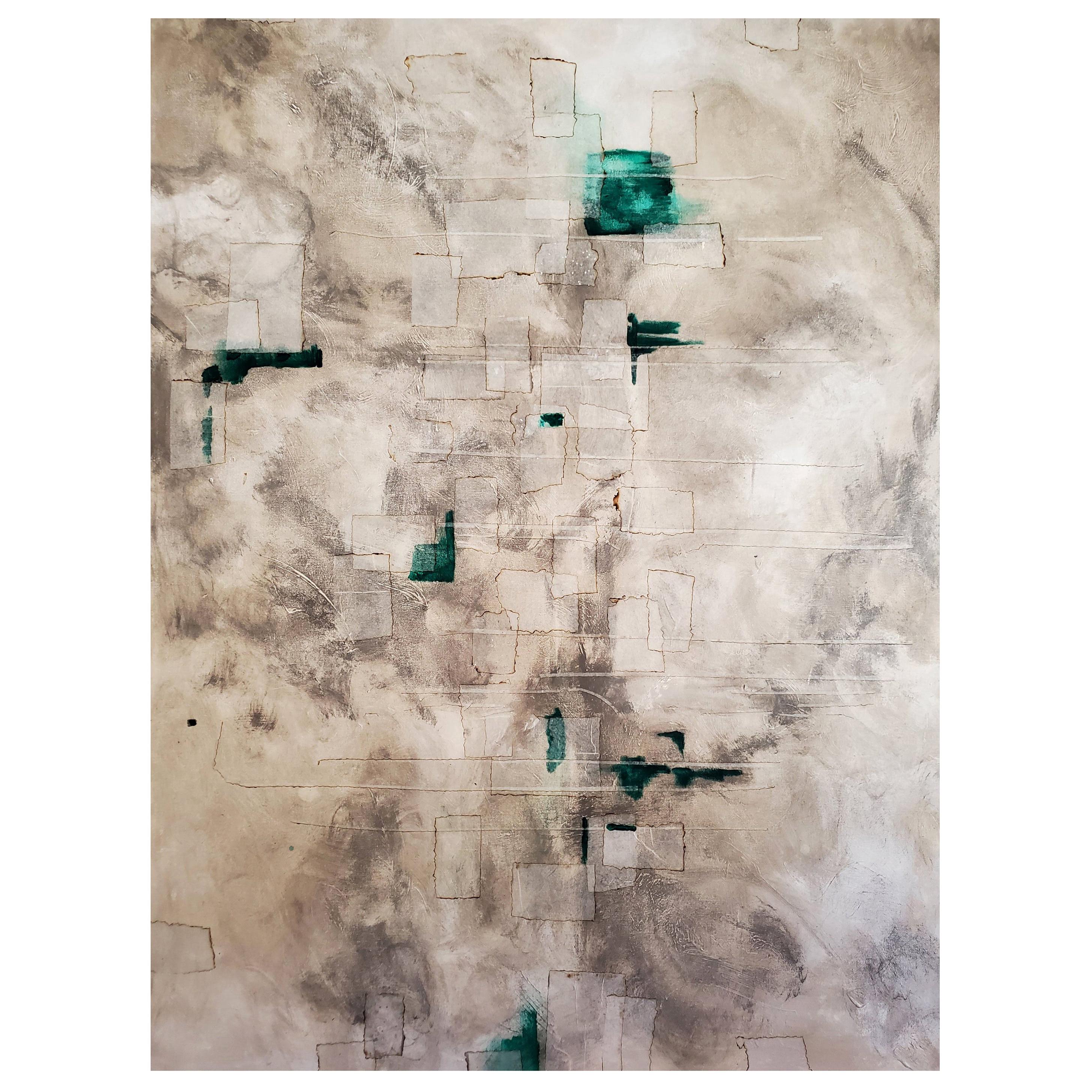 Jan Paulus Maly Mixed-Media Abstract Painting For Sale at 1stDibs