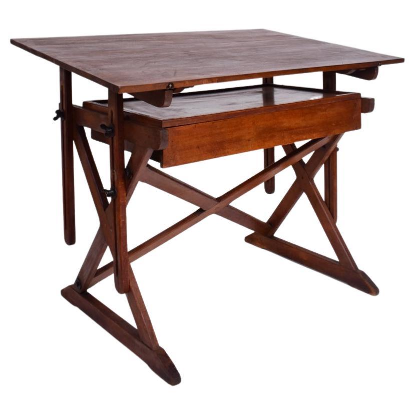 Beautiful Wooden Architect Desk at 1stDibs