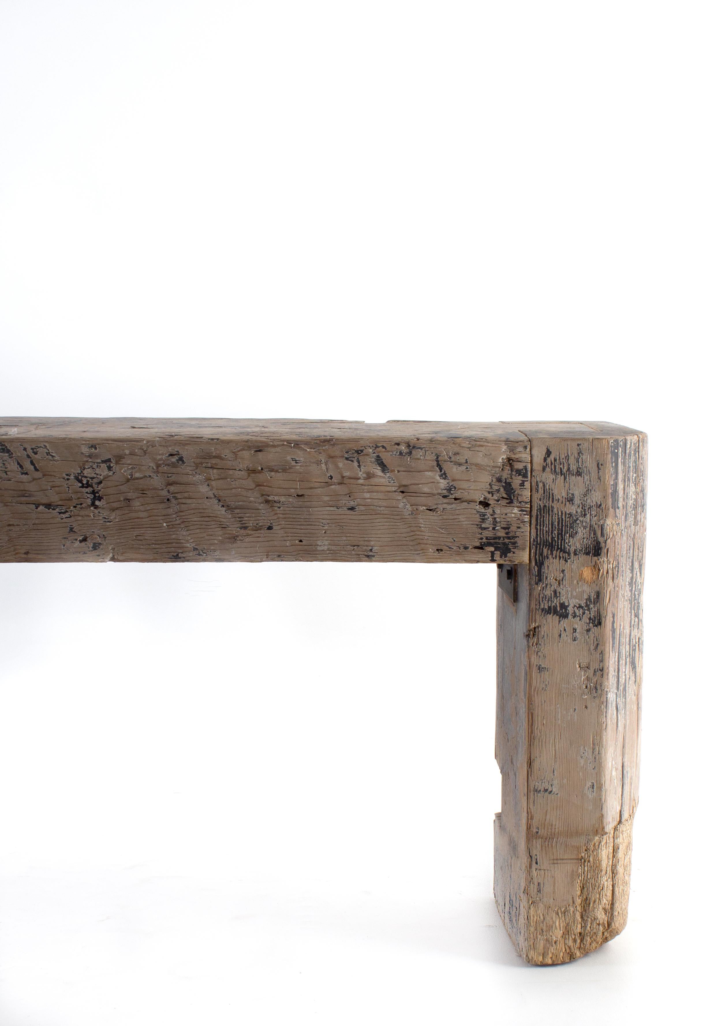 Architectural Beam Console Reclaimed Pine Elements at 1stDibs ...